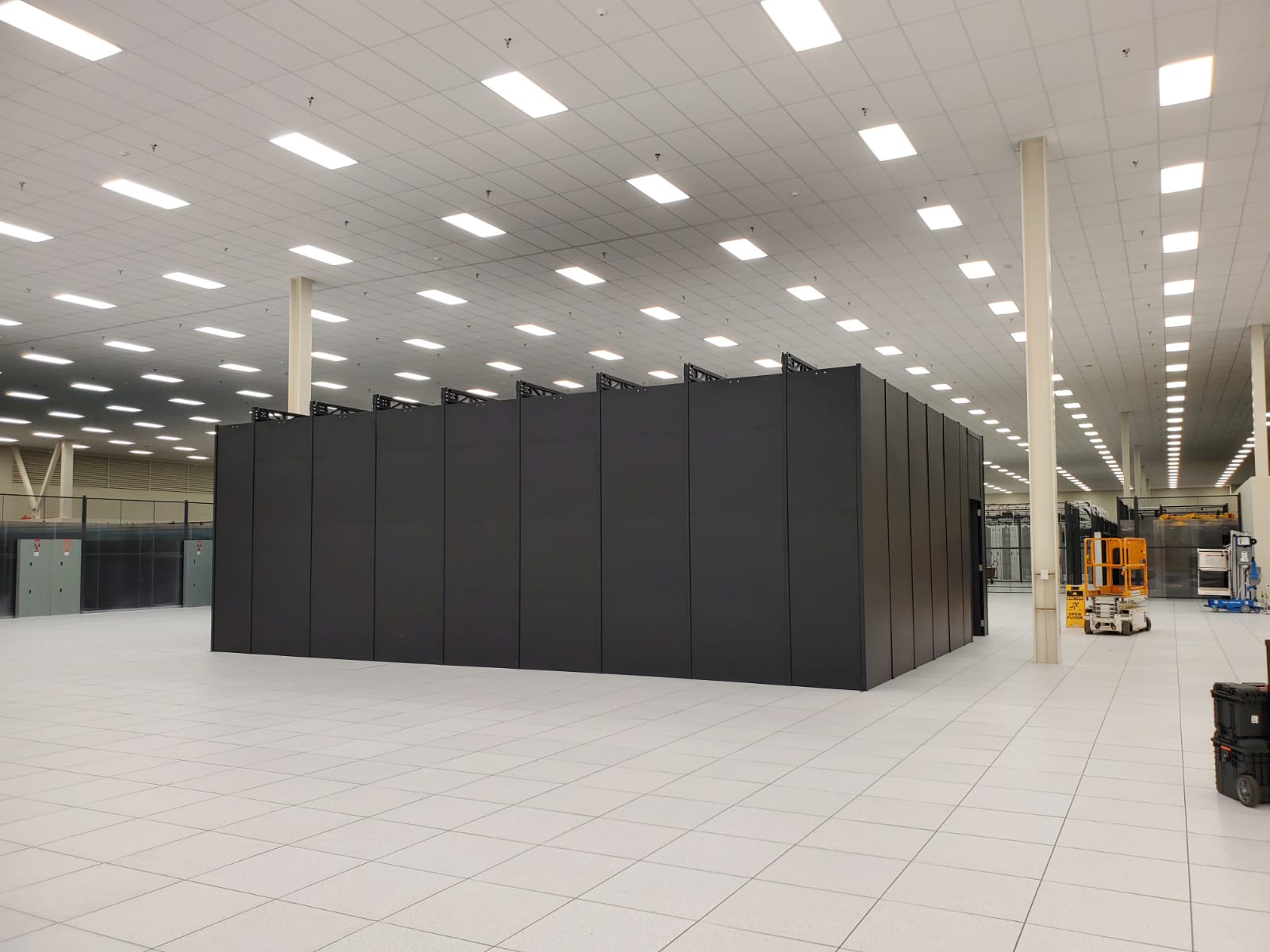 Secure Data Server Cage Installation - Critical Site Construction